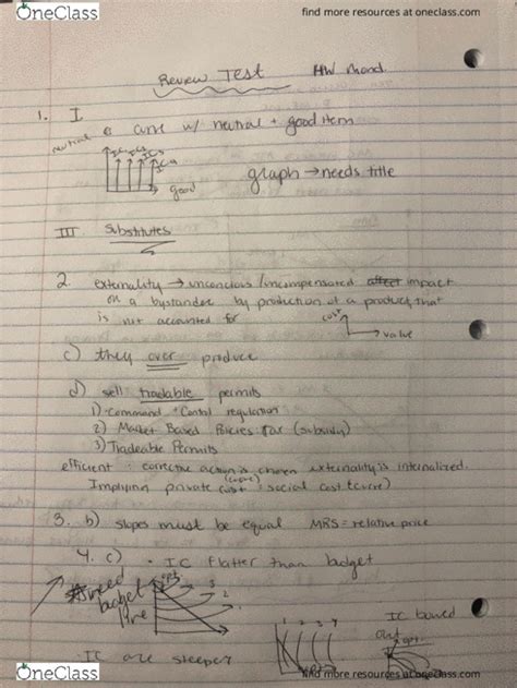 Econ 1200 Midterm Test 3 Review Answers Oneclass
