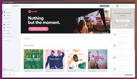 Install Spotify With Light Theme ‘spotio In Ubuntu 1604 Ubuntuhandbook