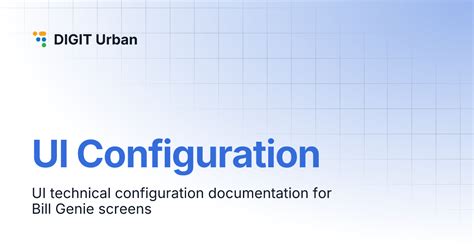 Ui Configuration Digit Urban