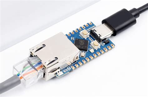 Rp2040 Ethernet Port Mini Development Board Based On Raspberry Pi Rp2040 Onboard Controllable