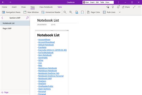 UWP Make A OneNote Notebooks List For Quick Opening Notebook Office OneNote Gem Add Ins