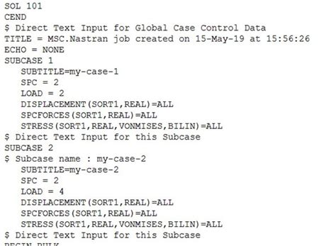 H5 Output File Does Not Show Any Subcase Names When I Load Into Patran