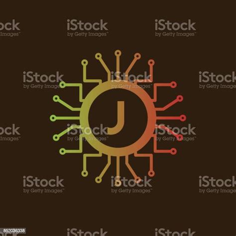 기술 초기 편지 J 아이콘 디자인 개념에 대한 스톡 벡터 아트 및 기타 이미지 개념 개념과 주제 공장 산업 건물 Istock