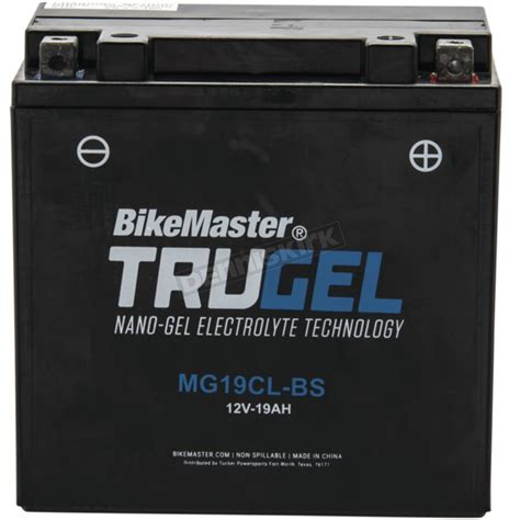 Bikemaster Trugel 12 Volt Battery Mg19cl Bs For Select Bombardier