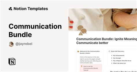 Communication Bundle Template By Jay Notion Marketplace