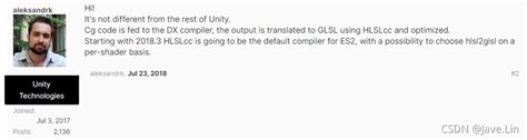 Unity Shader Urp 中的 Pragma Preferhlslcc Gles 的作用unity Shader