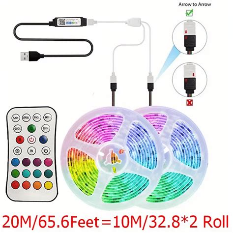 Led Strip Lights Rgb App Keys Controller Nightlight Temu United Kingdom