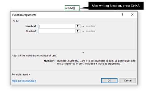 What Are Arguments In Excel Excel Function Arguments Earn Excel