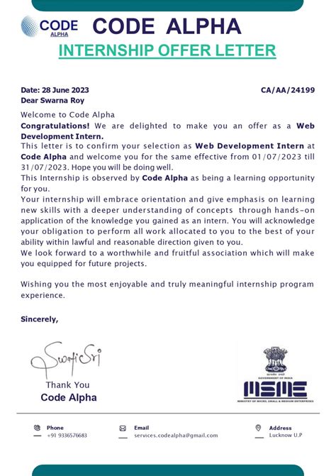 Swarna R On Linkedin Codealpha Webdevelopment Webdeveloper Intern