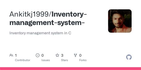 GitHub Ankitkj Inventory Management System Inventory Management System In C