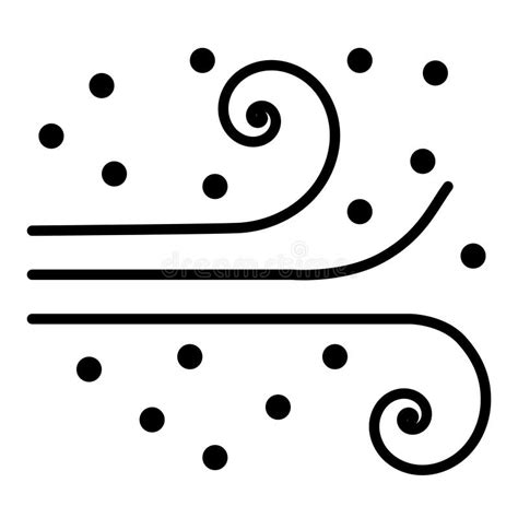 Particle Wind Flat Outline Stock Vector Illustration Of Particle 309929750