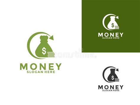 Bag Money With Arrow Logo Vector Money Logo Design Vector Digital Payment Logo Vector Template