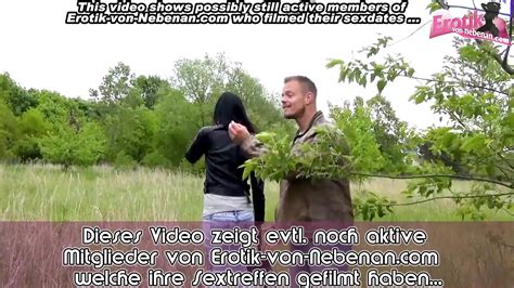 Deutsche Brünette Amateur Teen Schlampe Trifft User Zum Outdoor Sex Im