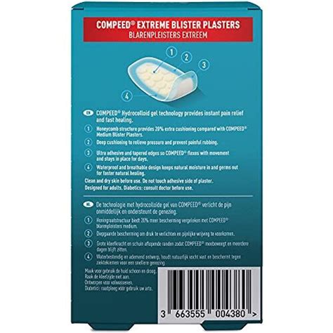 Compeed Extreme Blister Plasters 6 Hydrocolloid Plasters Foot