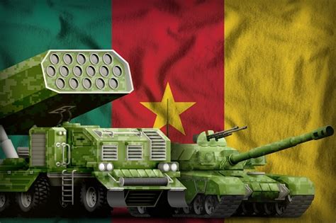 카메룬 무거운 군사 장갑차 개념 국기 배경 3d 일러스트레이션 교통수단에 대한 스톡 사진 및 기타 이미지 교통수단 군사