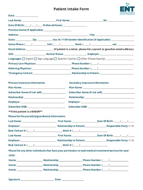 Fillable Online Patient Intake Form For Women Healthcare Fax Email Print Pdffiller