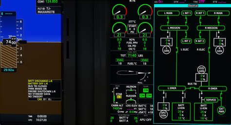Electrical System Battery Vs Ext Power Aircraft Microsoft Flight