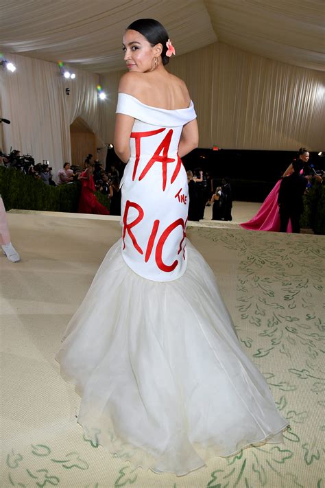 Alexandria Ocasio Cortezs Brother Vellies Dress At Met Gala Ps Fashion