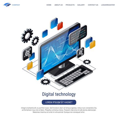 premium vector digital technology 3d isometric vector concept