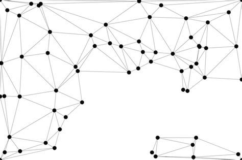 Premium Vector Abstract Polygonal Mesh With Black Nodes And Thin