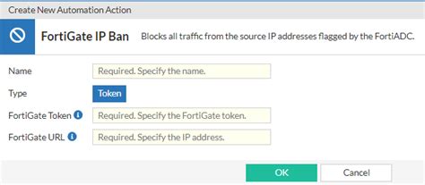 Configuring Automation Actions Fortiadc 743 Fortinet Document Library