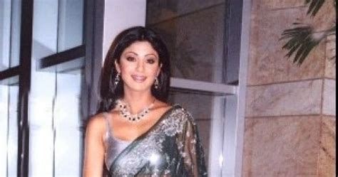 Shilpa Shetty In Black Transparent Saree Saree Blouse Patterns