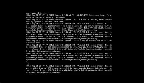 Loading Of Dashboard Never Finishes 100 Cpu Usage From Webserver When Using Piwik Site With
