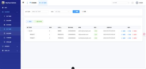Myfast Admin 是一款基于 Fastapi 和 Vue3 的现代化企业级开发框架 后端开源项目 程序员客栈