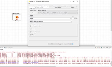 Knime SQL Server Connection Problem KNIME Analytics Platform KNIME Community Forum