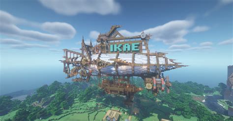 Build Challenge Steampunk Airship Minecraft
