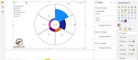 ویژوال Aster Plot گروه تحلیلگری