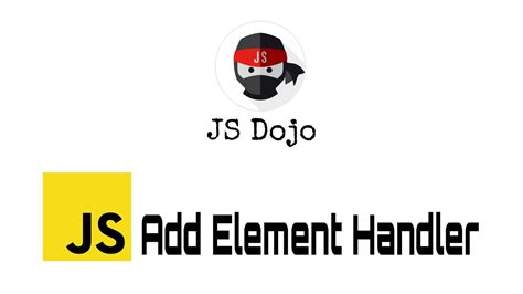 058 Javascript Add Event Handler Js Dojo Myanmar Version Youtube