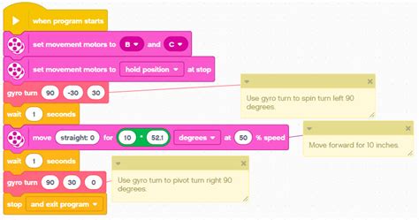 advanced techniques for ev3 classroom fll programming part 4 gyro turn