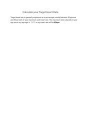 Calculate Your Target Heart Rate Pdf Calculate Your Target Heart Rate Target Heart Rate Is