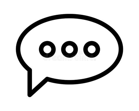 Bold Minimalist Speech Bubble Icon With Three Dots Perfect For Representing Communication