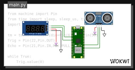 Temp And Ultra Wokwi Esp32 Stm32 Arduino Simulator