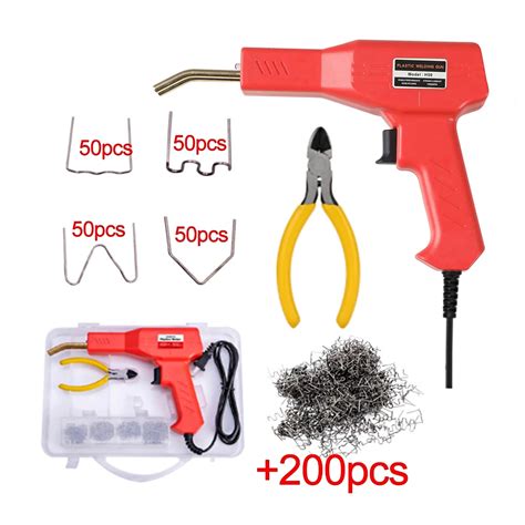 핫 스테이플러 플라스틱 용접기 자동차 공구 키트 범퍼 수리 pvc 자동 수리 납땜 인두 220v eu 110v us 용접건