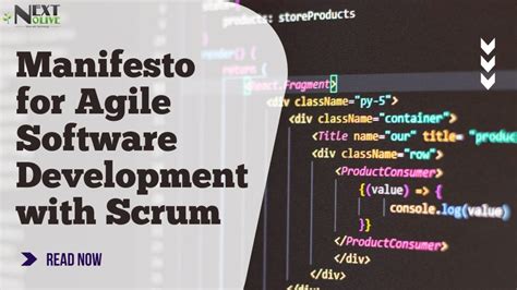 Manifesto Agile Software Development With Scrum Next Olive