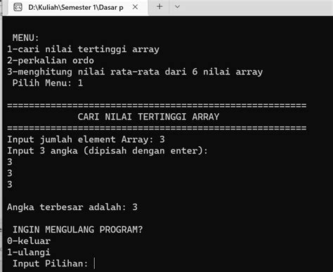 Tugas Array Deskripsi Umum By Mahesaadlanfalah Medium