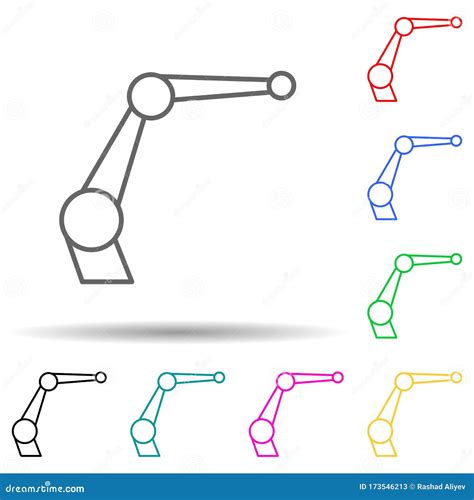 Robot System Multi Color Style Icon Simple Thin Line Outline Vector Of New Technologies Icons