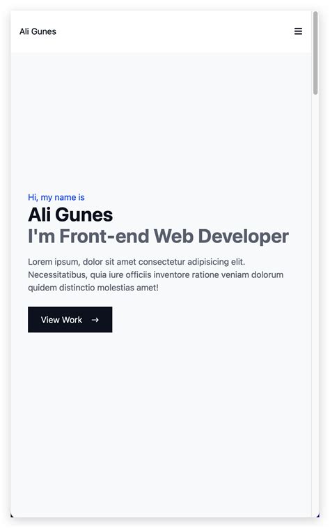 Github Aligunesv Simple Portfolio Template Simple Portfolio Template Built With React Js And