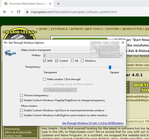 Download See Through Windows Majorgeeks
