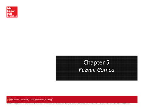 Chapter 5 Notes Chapter 5 Razvan Gornea Chapter 5 Razvan Gornea