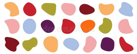 Irregular Organic Shapes Abstract Outline Pebble Random Blobs