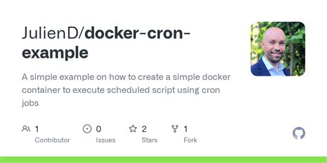 Github Julienddocker Cron Example A Simple Example On How To Create A Simple Docker