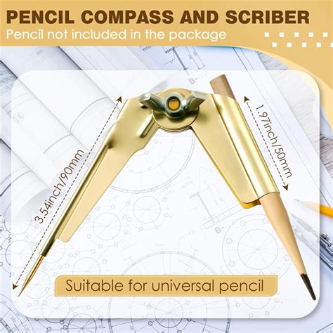 Pencil Compass And Scriber Compass Scribe Tool Woodworking Compass
