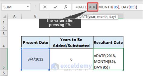 The Excel Function Arguments