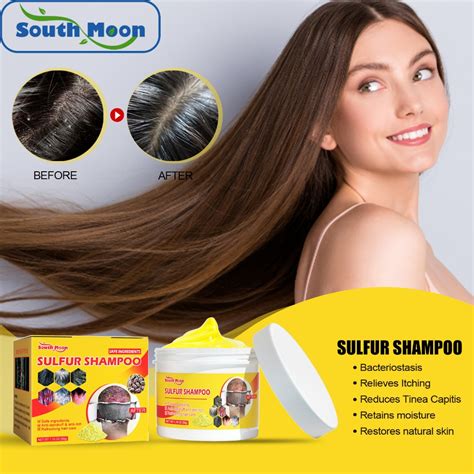 South Moon Sulfur Shampoo Scalp Removes Lice Relieves Itching Oil Control Cleans Hair