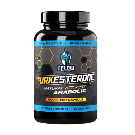 Eflow Nutrition Turkesterone Supplement For Men With Cyclodextrin