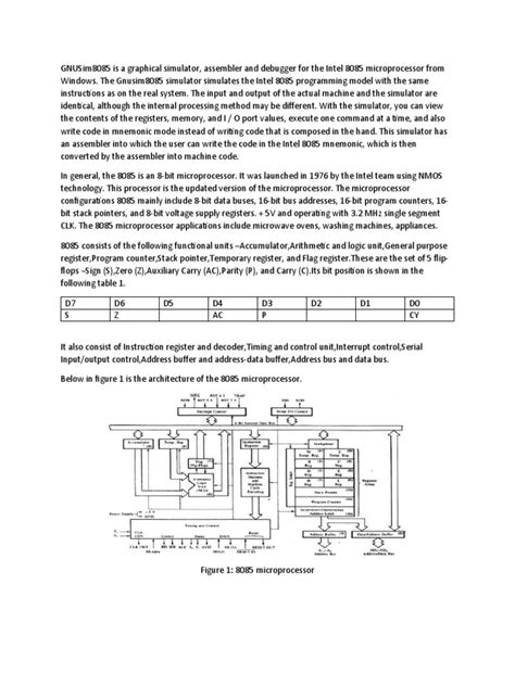 Gnusim8085 Is A Graphical Simulator Pdf Pointer Computer